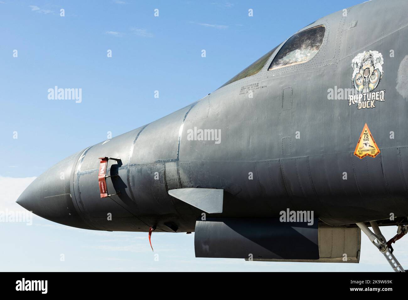 The Rockwell B-1 Lancer is a supersonic variable-sweep wing, heavy ...