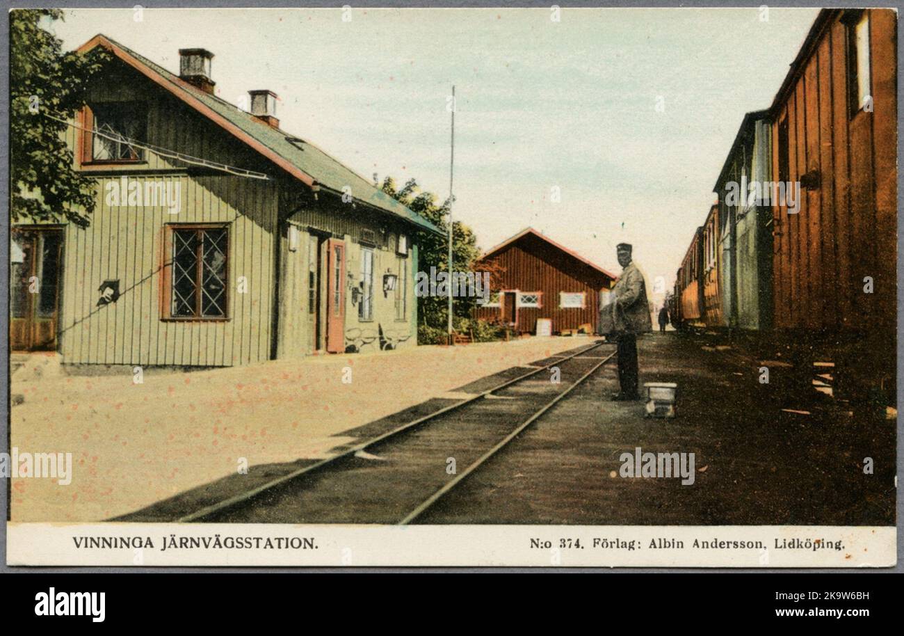 The station in Vinninga Stock Photo - Alamy