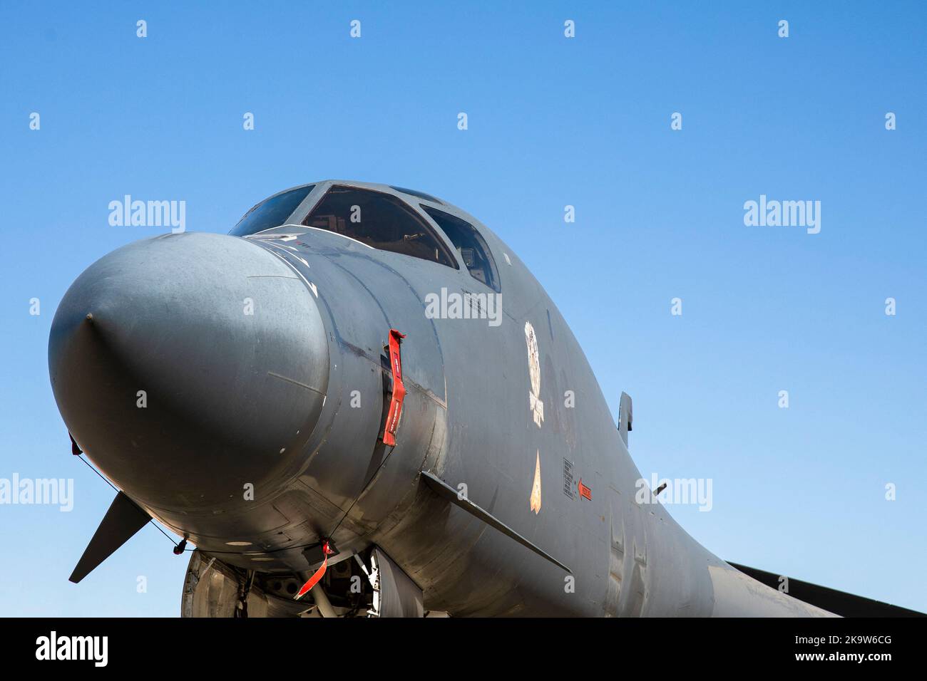 The Rockwell B-1 Lancer is a supersonic variable-sweep wing, heavy ...