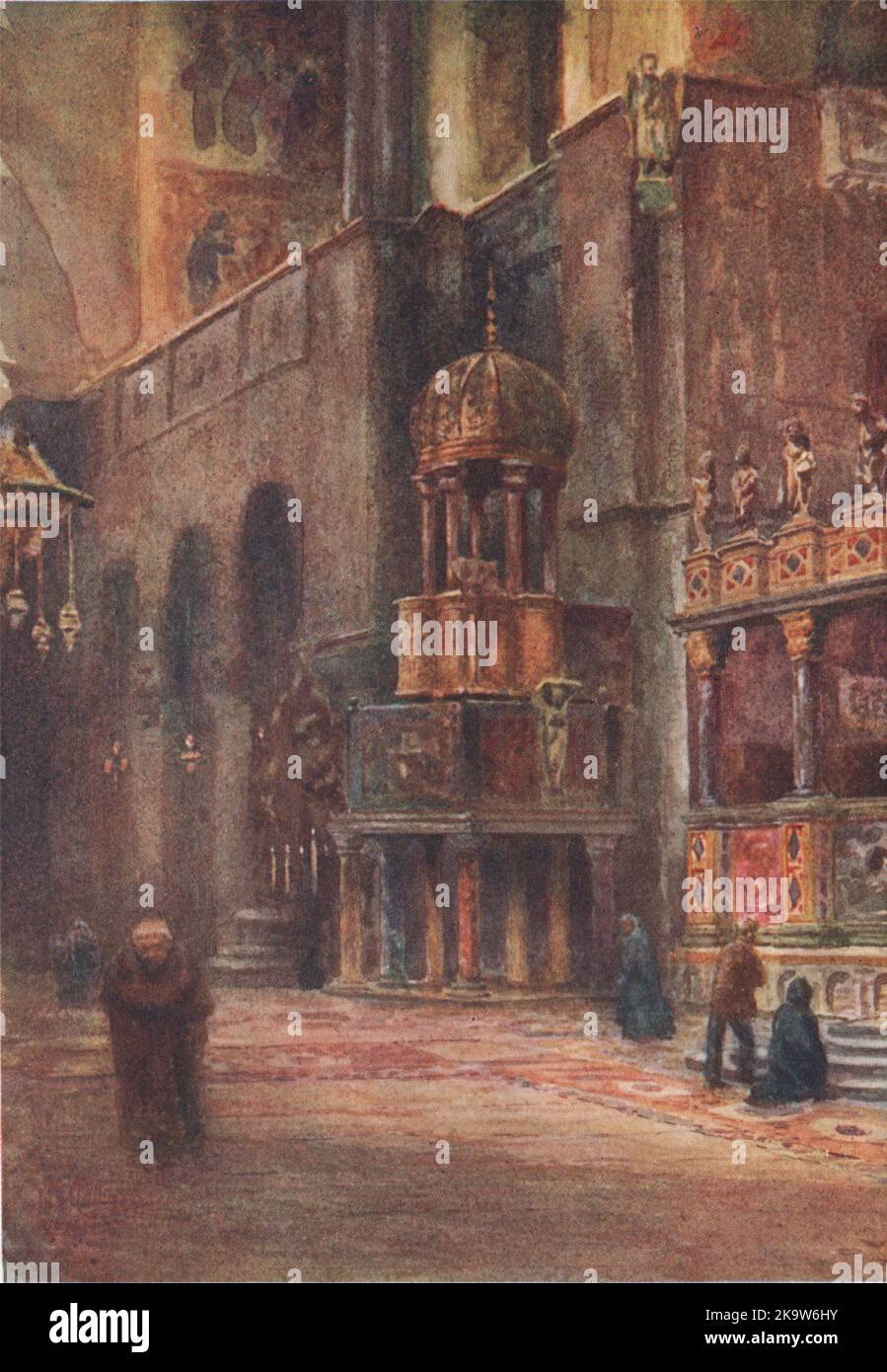VENEZIA. 'Interior, St. Mark's, Venice' by William Wiehe Collins ...