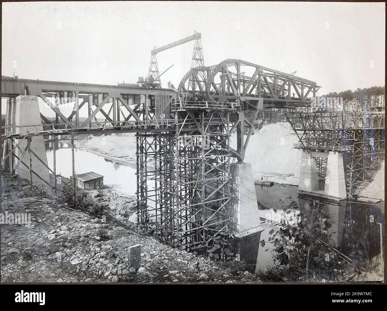 Completion of the flap bridge over the Södertälje canal Stock Photo - Alamy