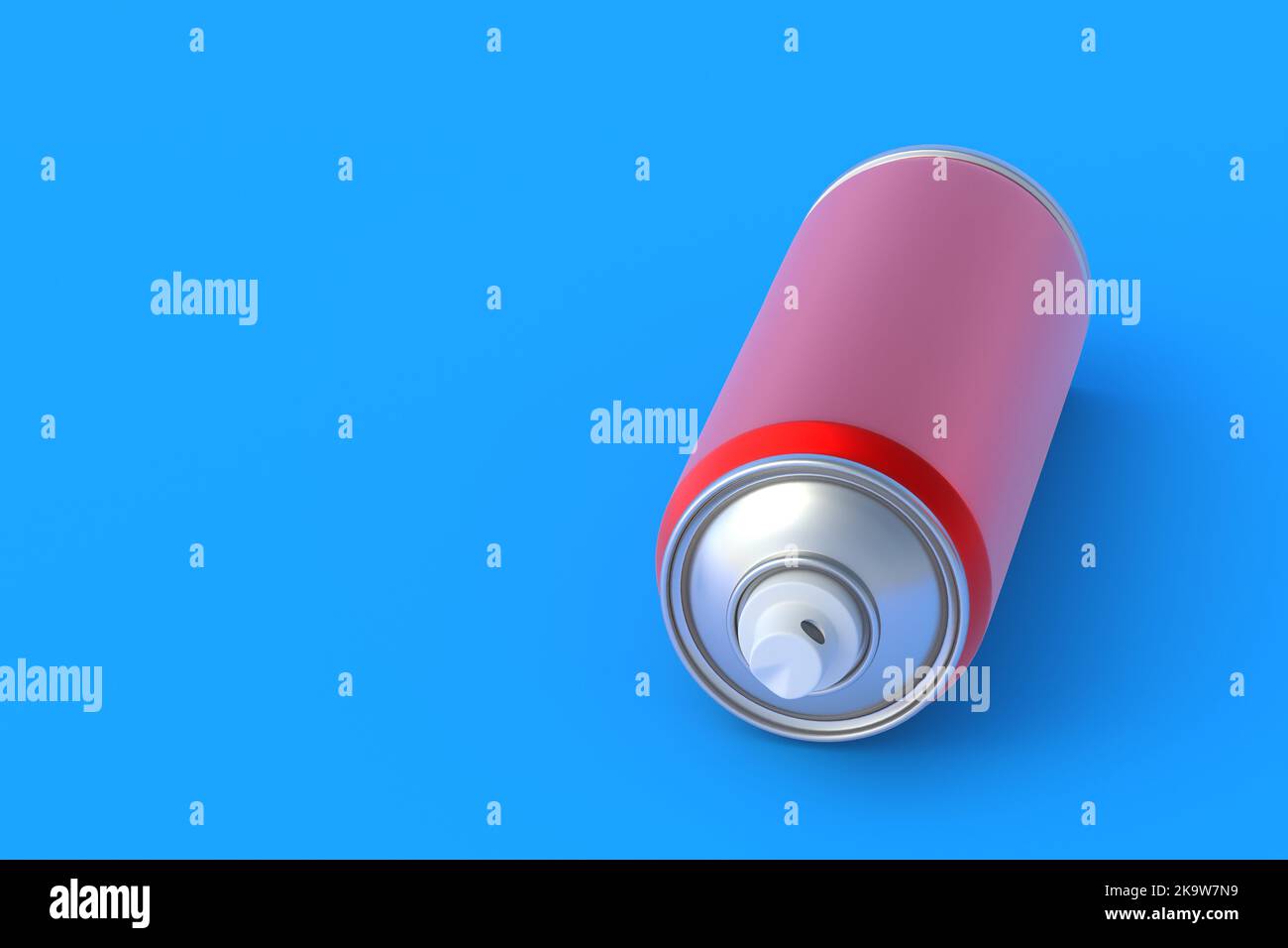 Metallic can of spray paint. Hairspray or lacquer. Disinfectant sprayer ...