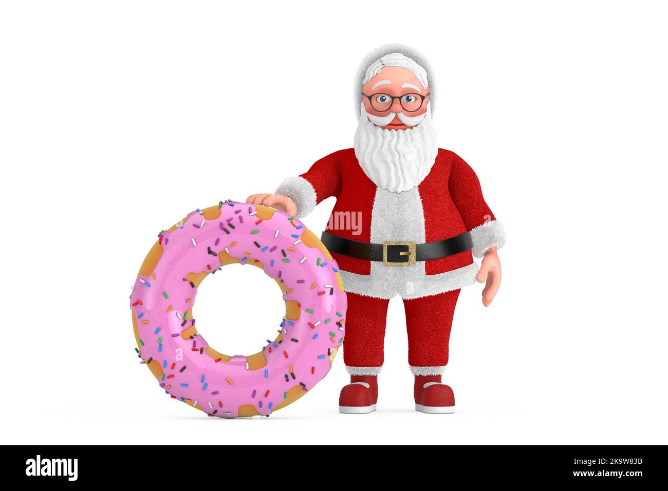 Cheerful cartoon donut character Cut Out Stock Images & Pictures - Alamy