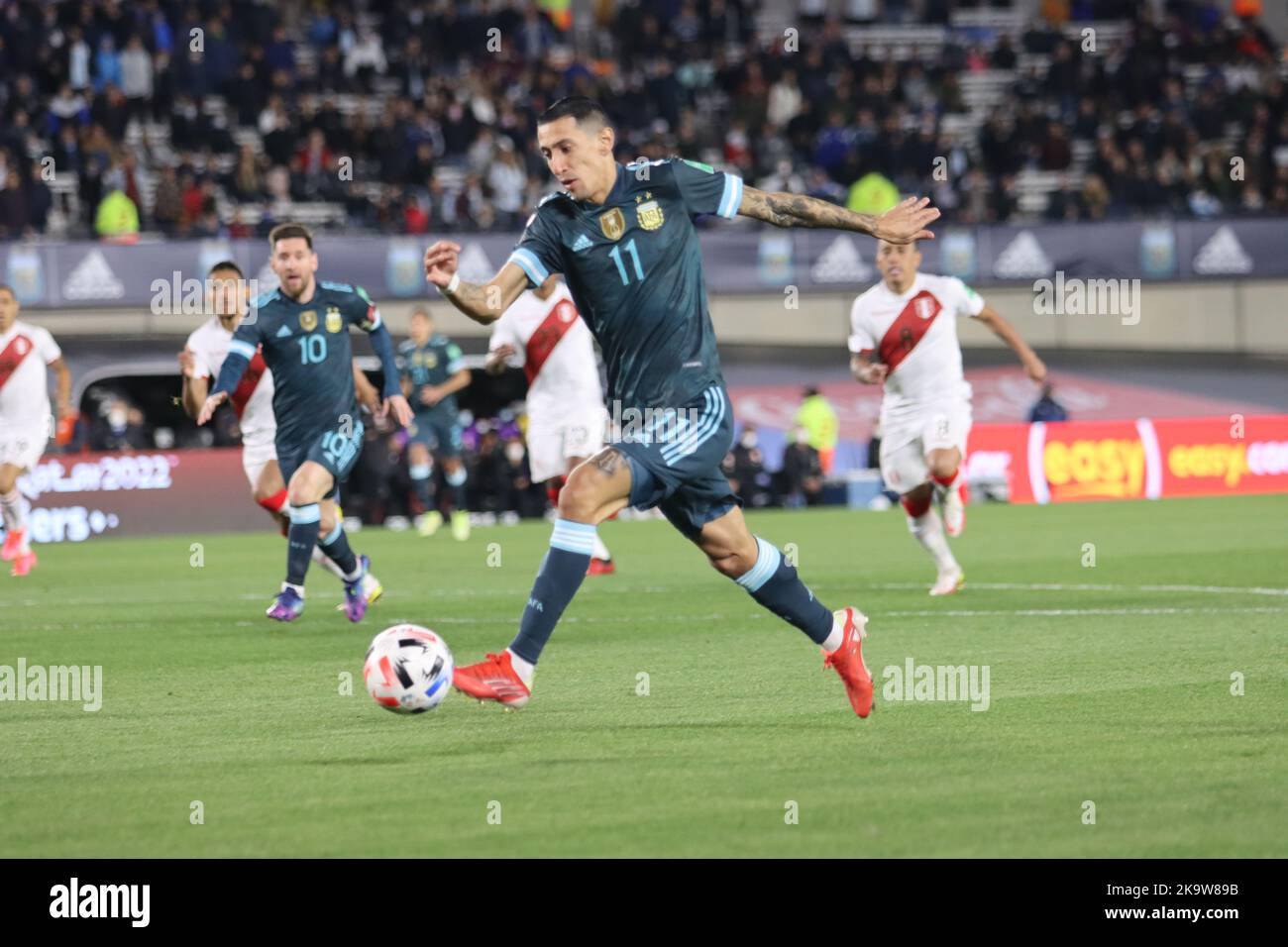 Buenos Aires; 14th October 2022; Qatar 2022 qualifiers; Angel di Maria ...