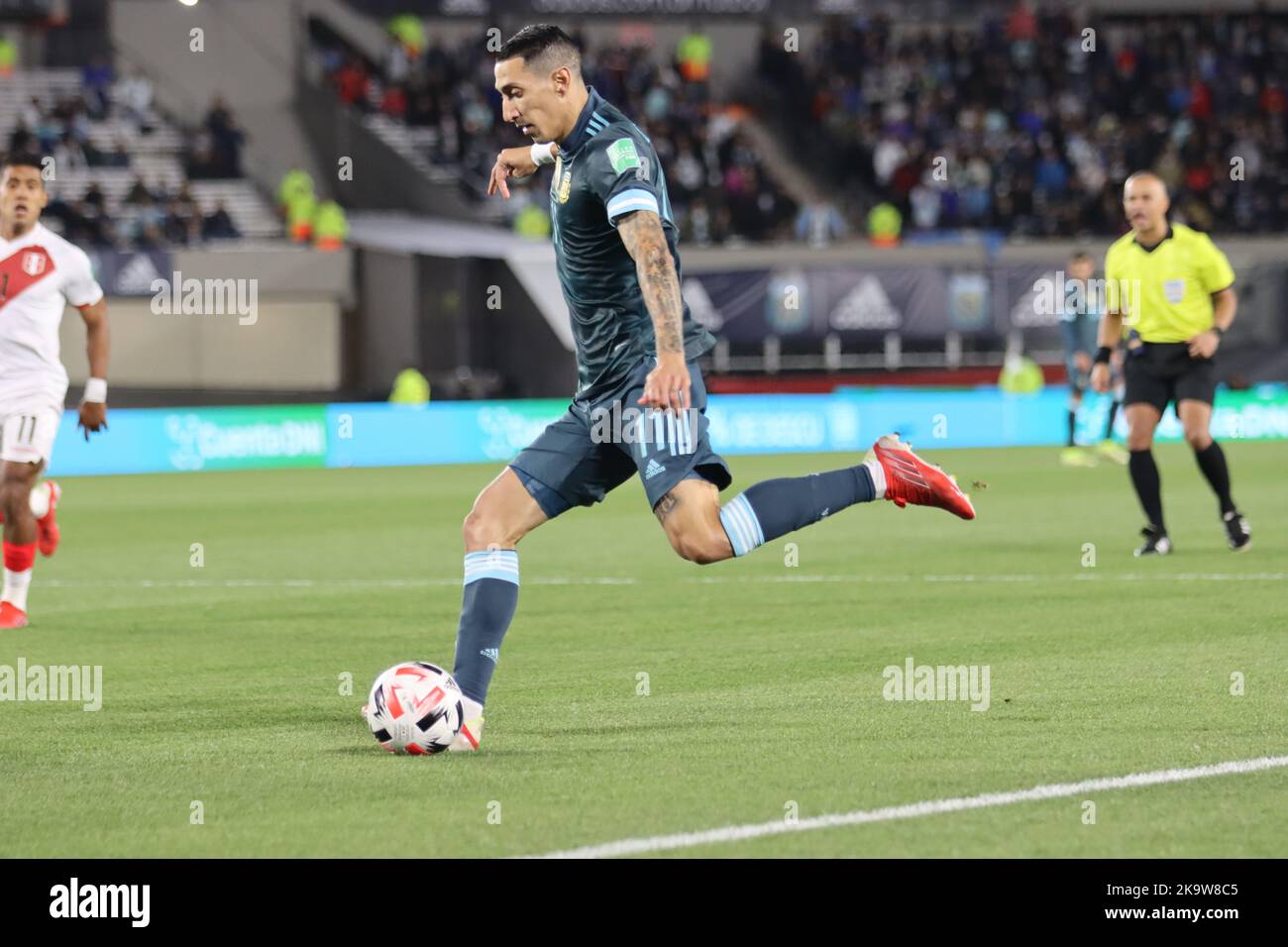 Buenos Aires; 14th October 2022; Qatar 2022 qualifiers; Angel di Maria ...