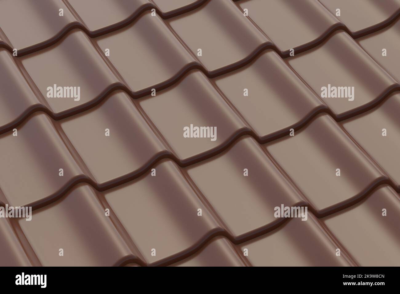 Modern metal roof tile. Contemporary roofing system. Building materials ...