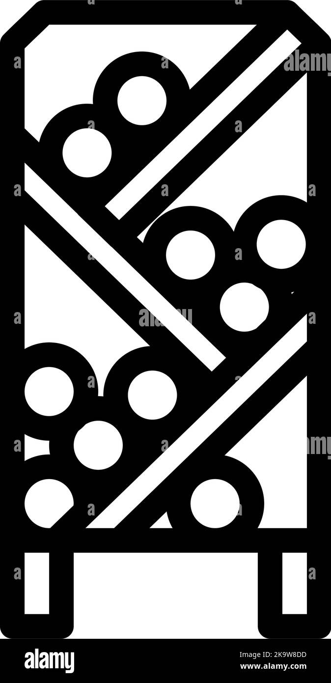 rack wine line icon vector illustration Stock Vector Image & Art - Alamy