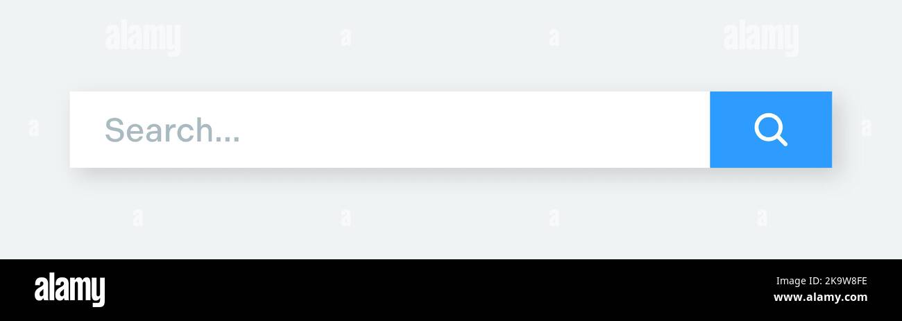 Search bar template. Internet browser engine with search box, address ...