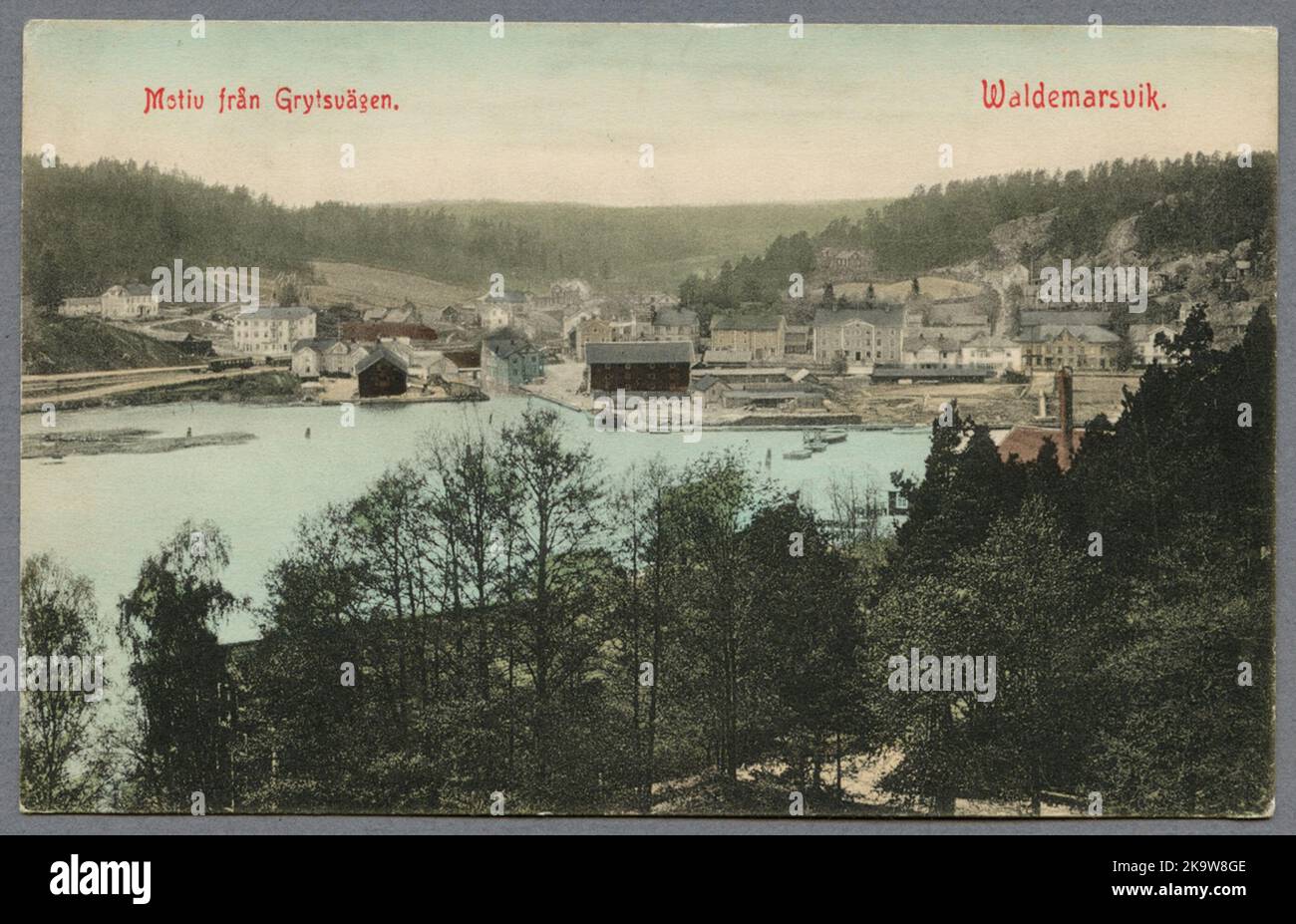 View of Valdemarsvik Stock Photo - Alamy