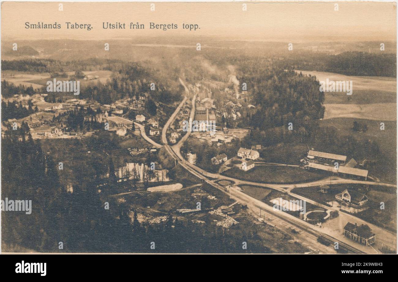 Overview of Smålands Taberg Stock Photo - Alamy