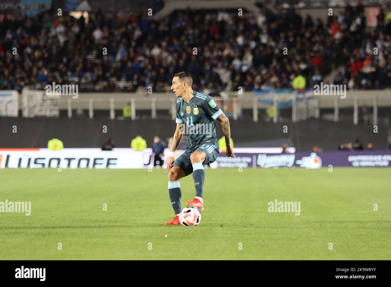 Buenos Aires; 14th October 2022; Qatar 2022 qualifiers; Angel di Maria ...
