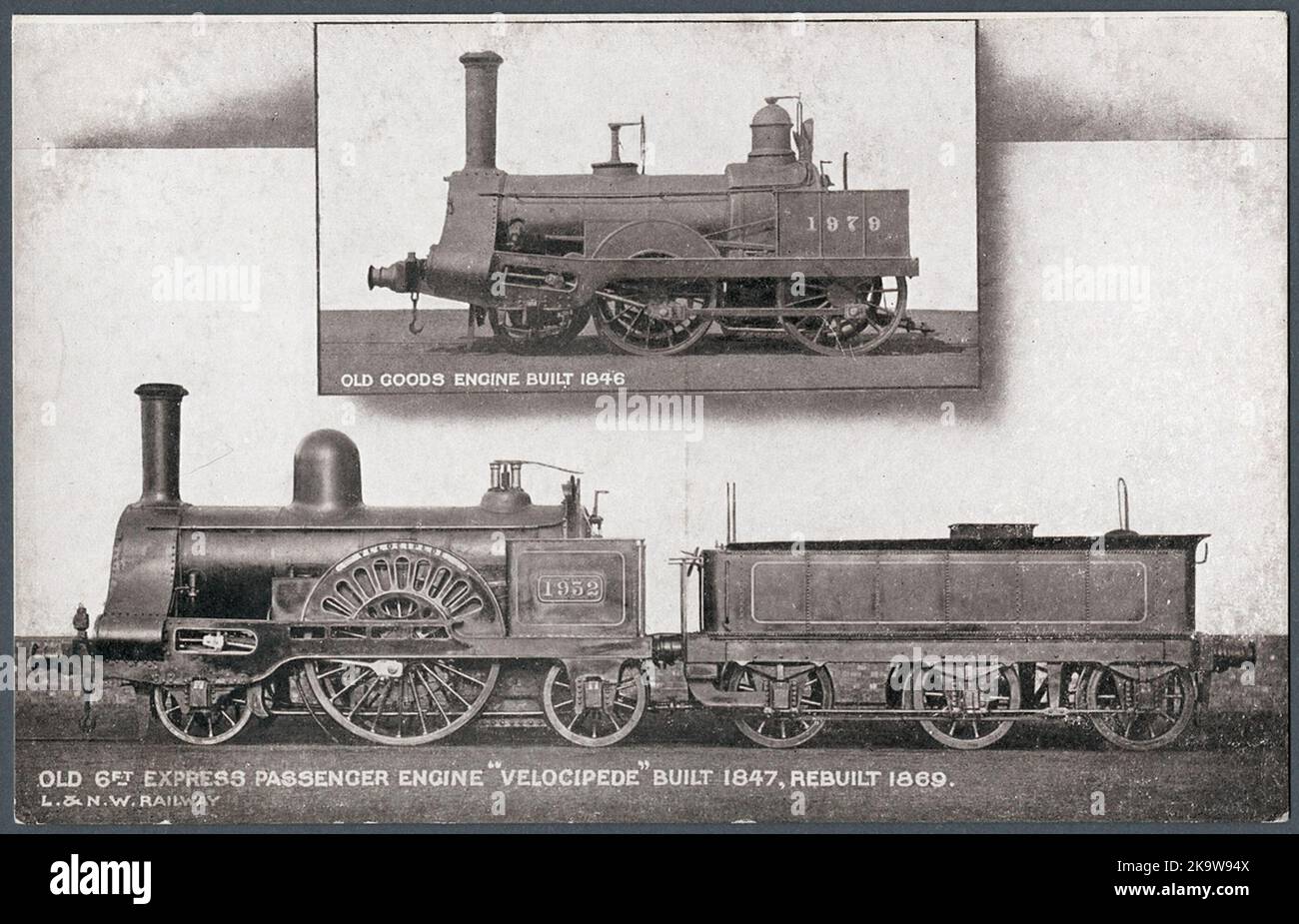 English steam locomotive from London & North Western Railway, Lnwr Lok ...