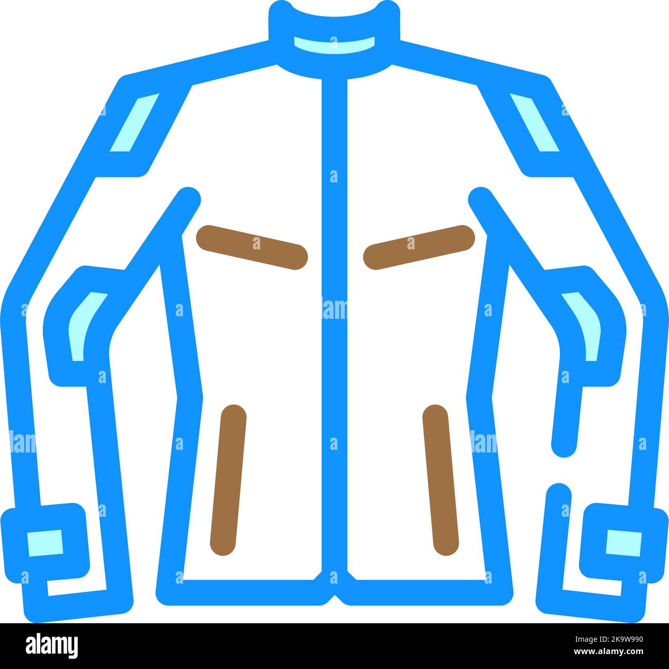 jacket motorcycle color icon vector illustration Stock Vector Image ...