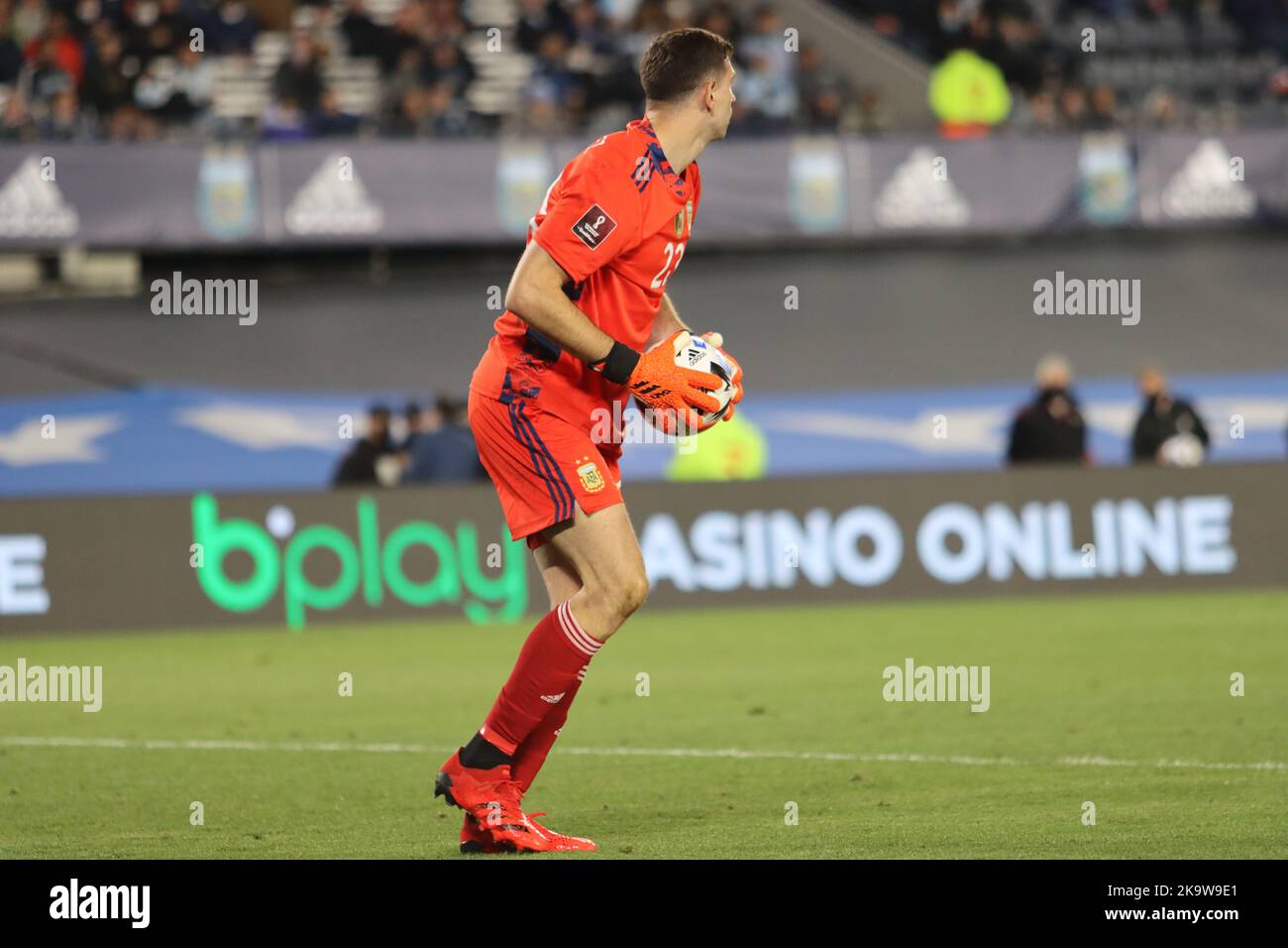 Buenos Aires; 14th October 2022;Qatar 2022 qualifiers; Dibu Martinez ...