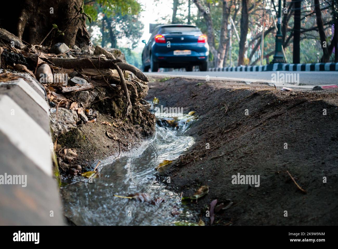Concrete road gutter hi-res stock photography and images - Alamy