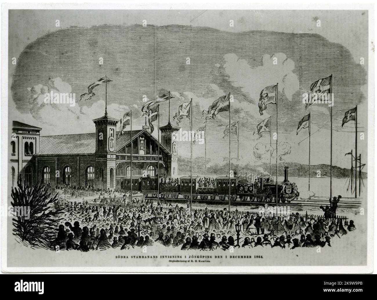 The inauguration of the southern main line Stock Photo - Alamy