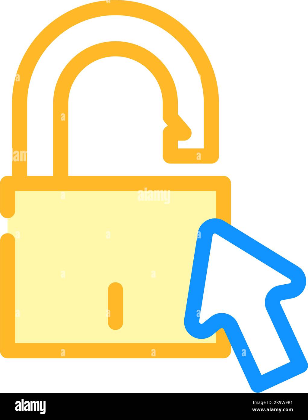 get access registration color icon vector illustration Stock Vector ...
