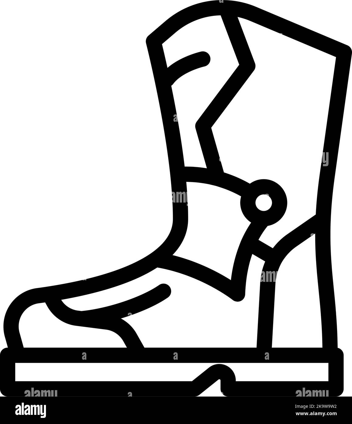 boots motorcycle line icon vector illustration Stock Vector Image & Art ...