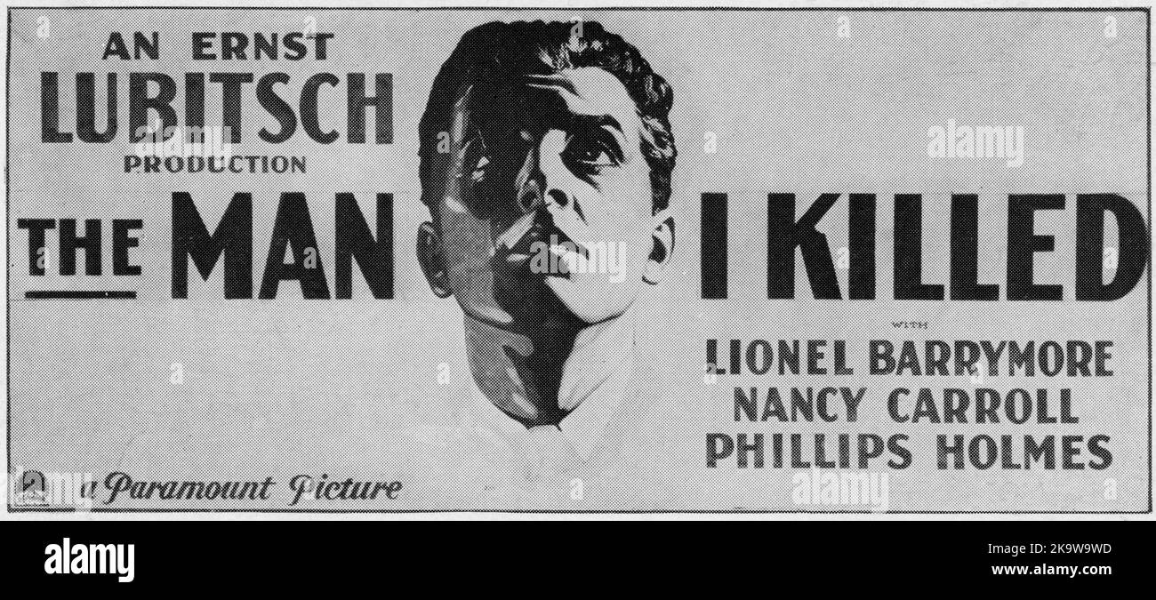 PHILLIPS HOLMES in THE MAN I KILLED 1932 director / producer ERNST ...