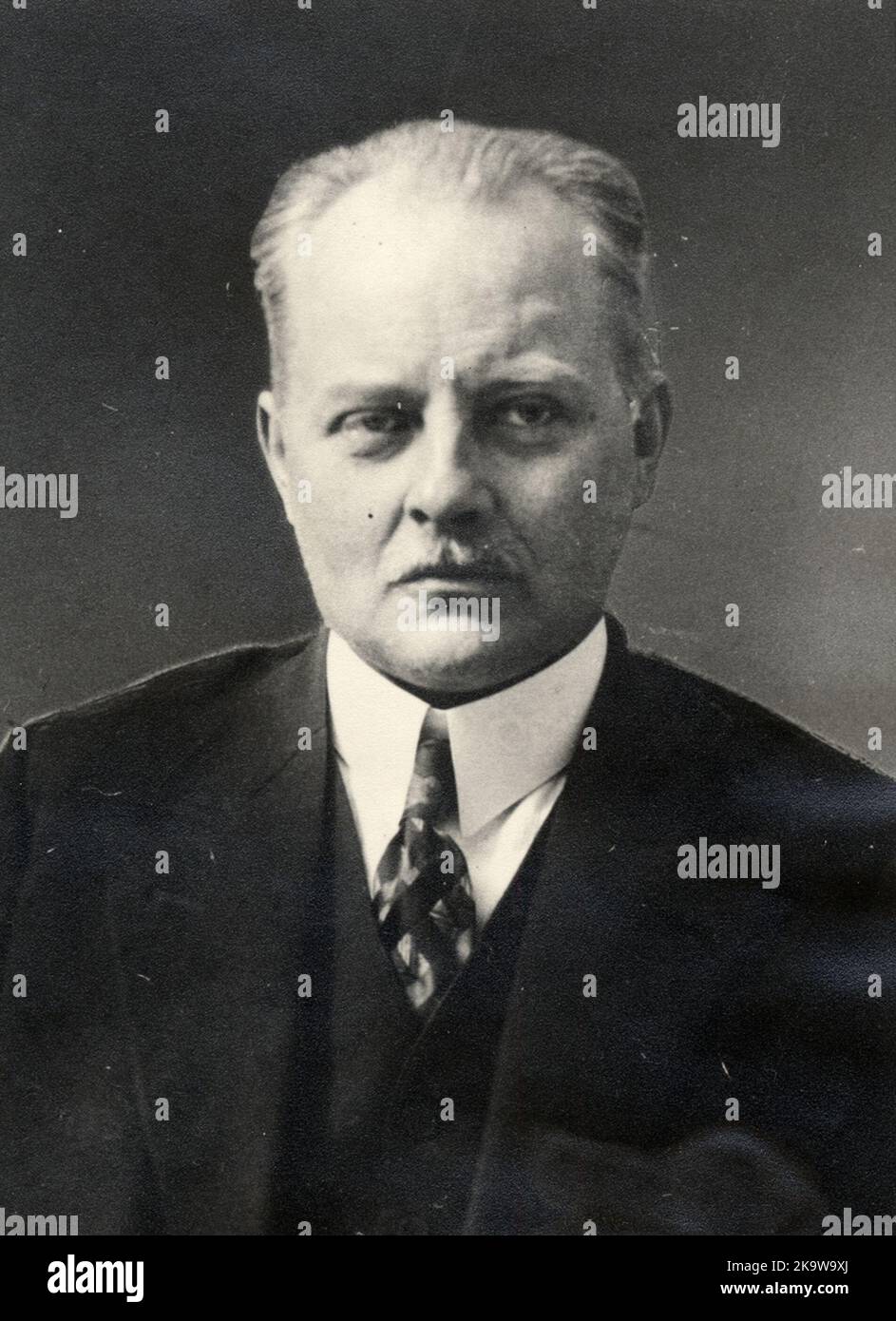 Johan Teodor Stolpe Chief Control Office Feb 1924 Stock Photo - Alamy