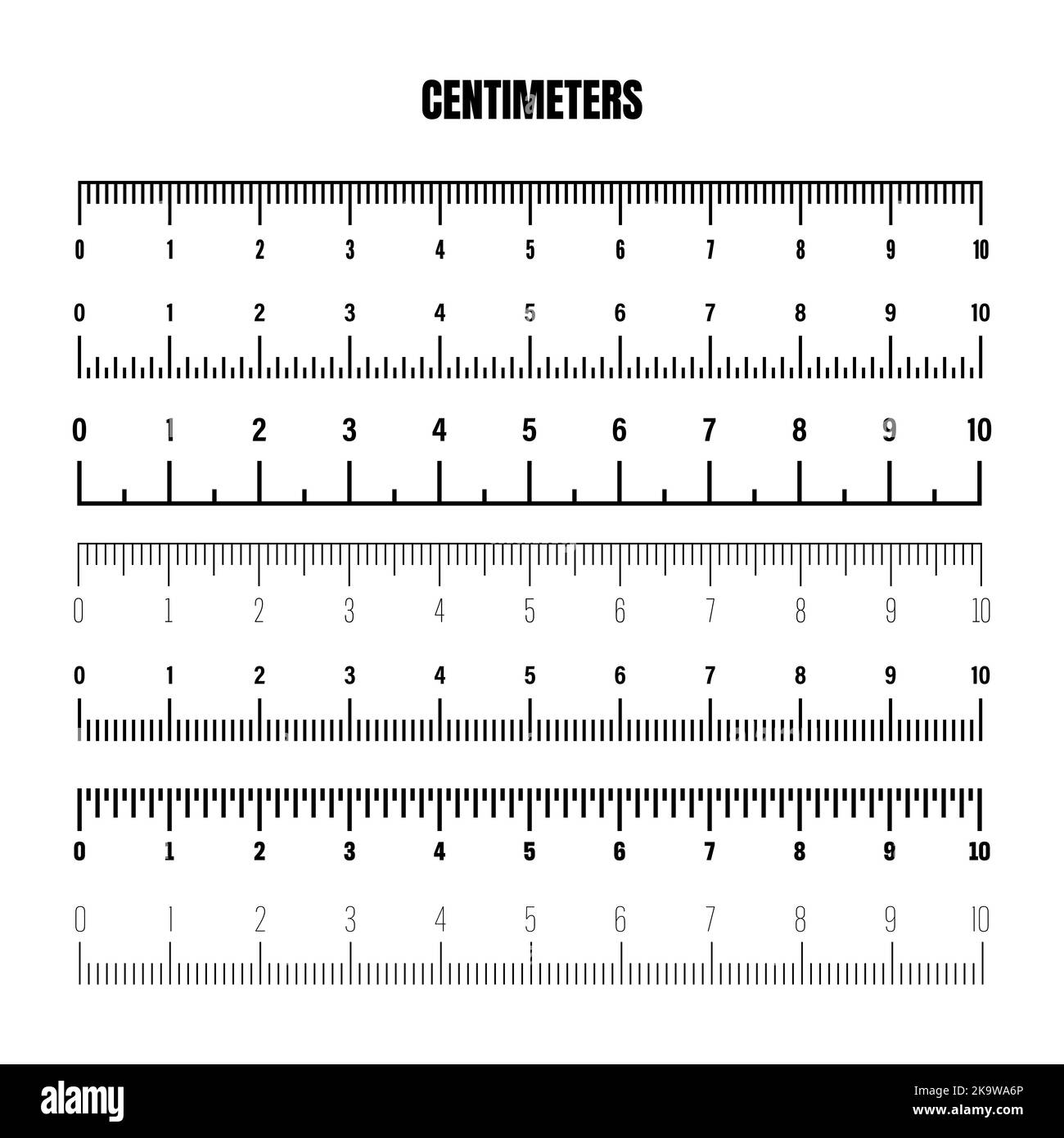 Realistic black centimeter scale for measuring length or height ... Realistic black centimeter scale for measuring length or height ...
