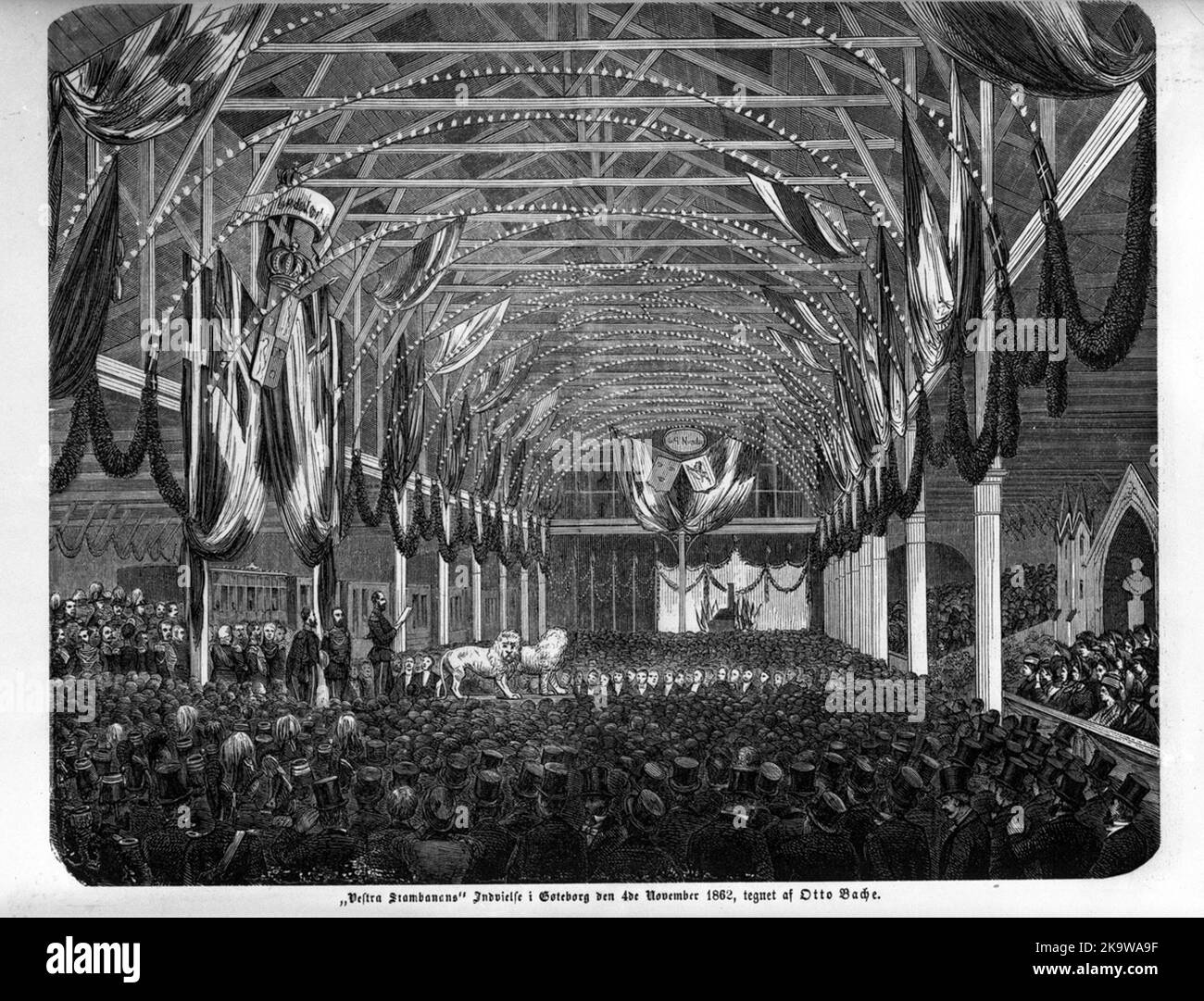 Inauguration of the Western main line, Gothenburg November 4, 1862 ...