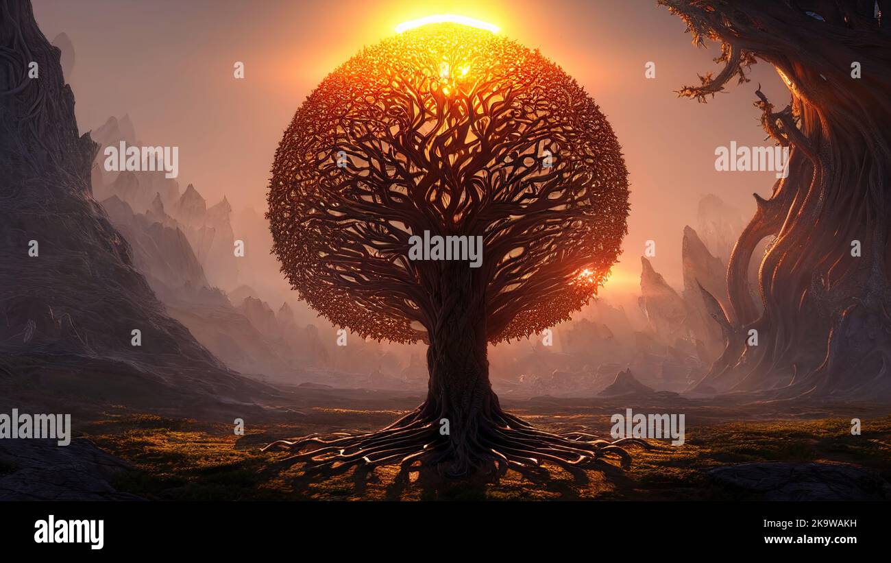 Celtic mythology yggdrasil hi-res stock photography and images - Alamy