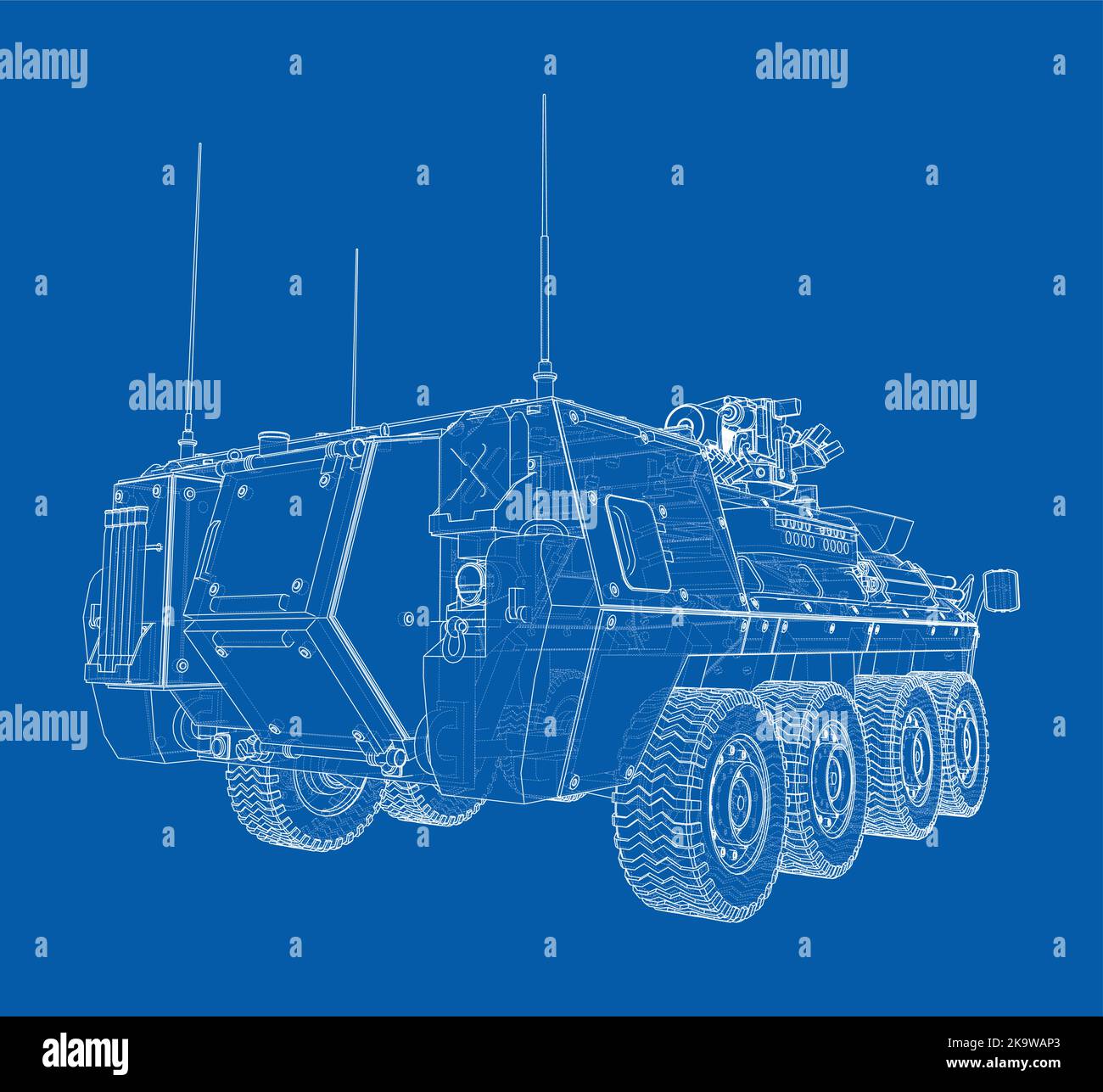 Armored personnel carrier. Vector Stock Vector Image & Art - Alamy