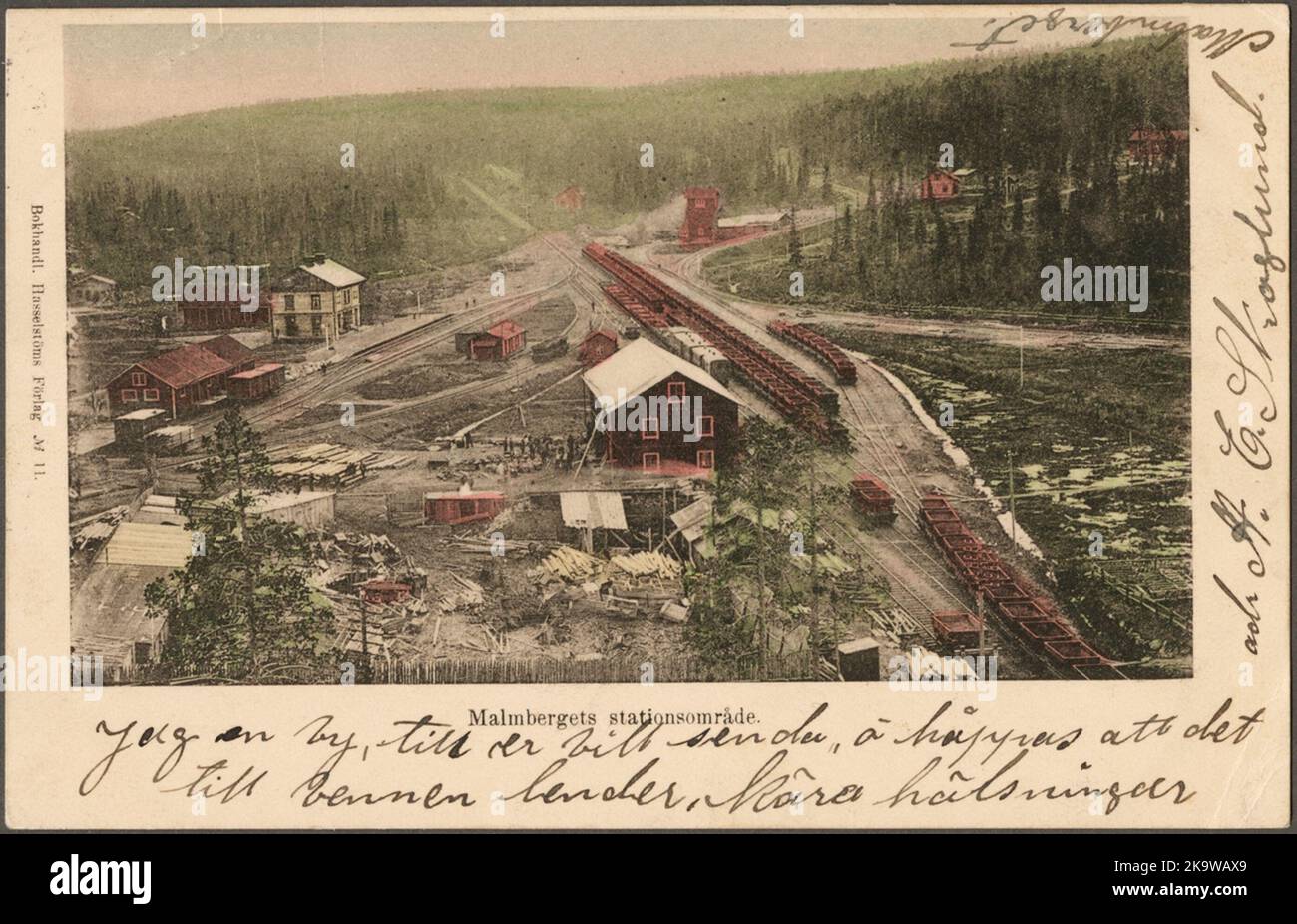 Malmberget station area Stock Photo - Alamy