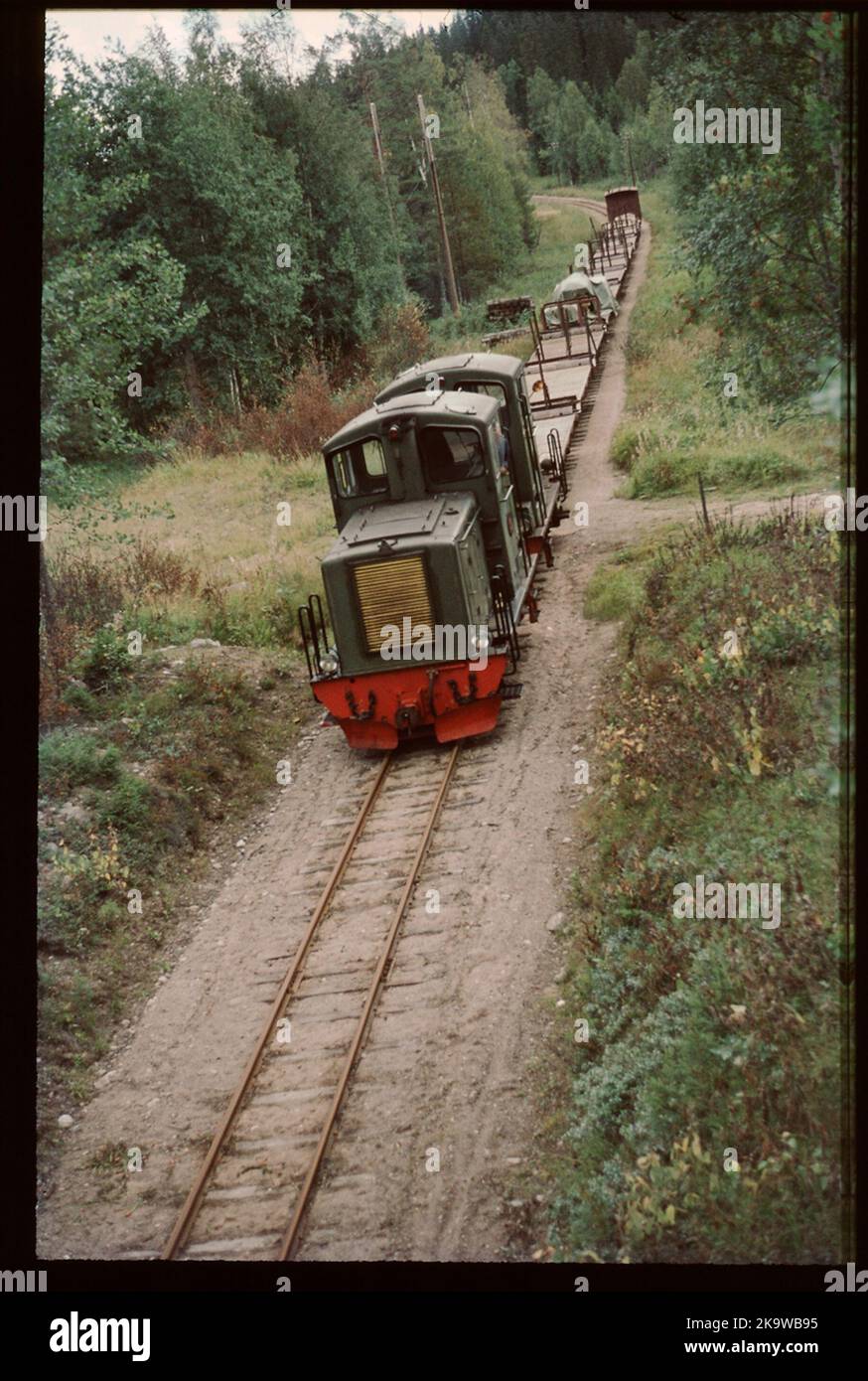Diselllok no. 3 & 4. HFJ Hellefors Fredriksberg Railway Stock Photo - Alamy