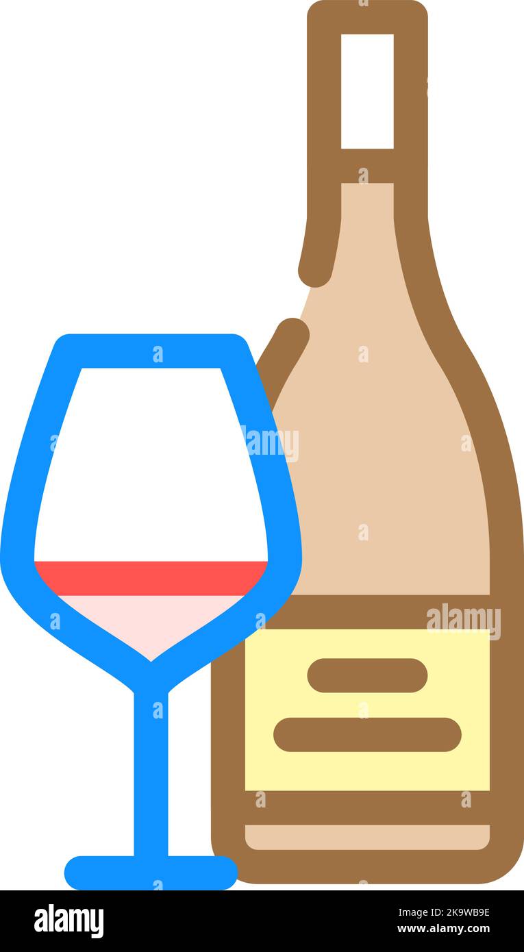 pinot noir red wine color icon vector illustration Stock Vector Image ...