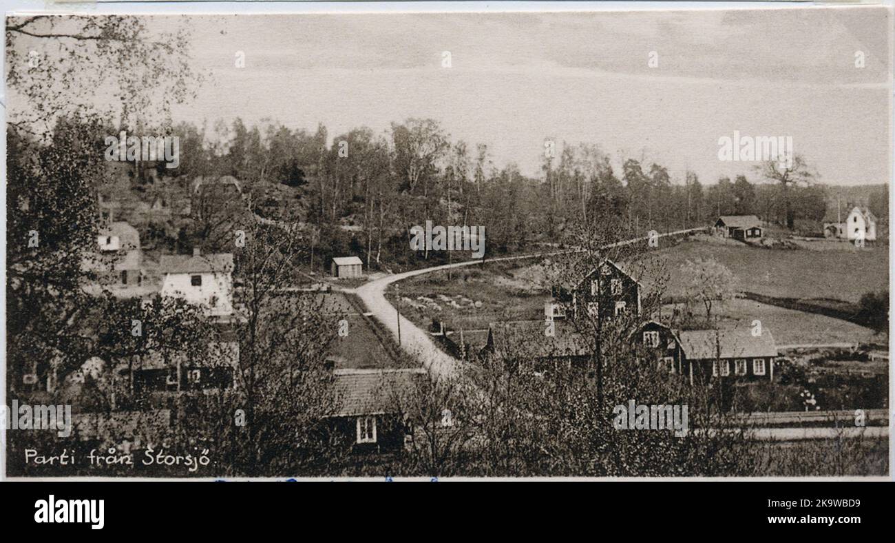 Party from Storsjö with track guard in Åhaga Stock Photo - Alamy