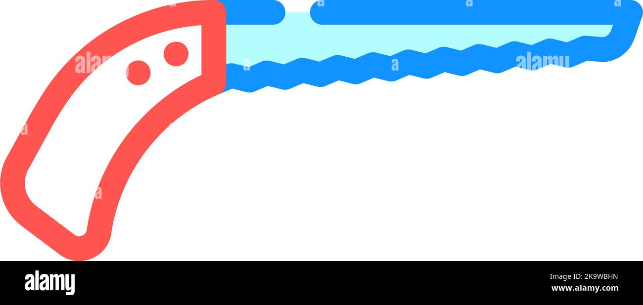 keyhole saw color icon vector illustration Stock Vector Image & Art - Alamy