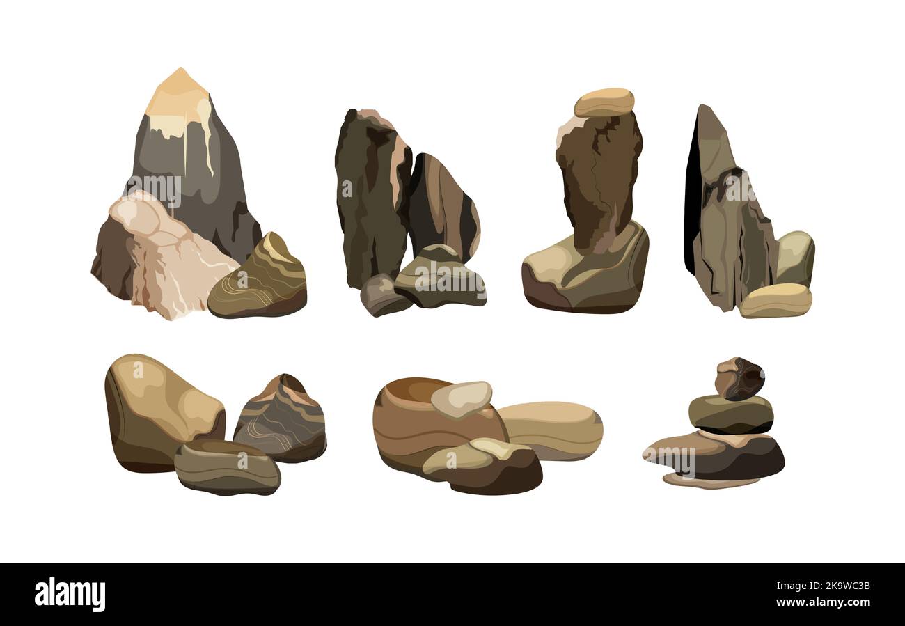 Coastal Pebbles Cobblestones Gravel Minerals And Geological Formations