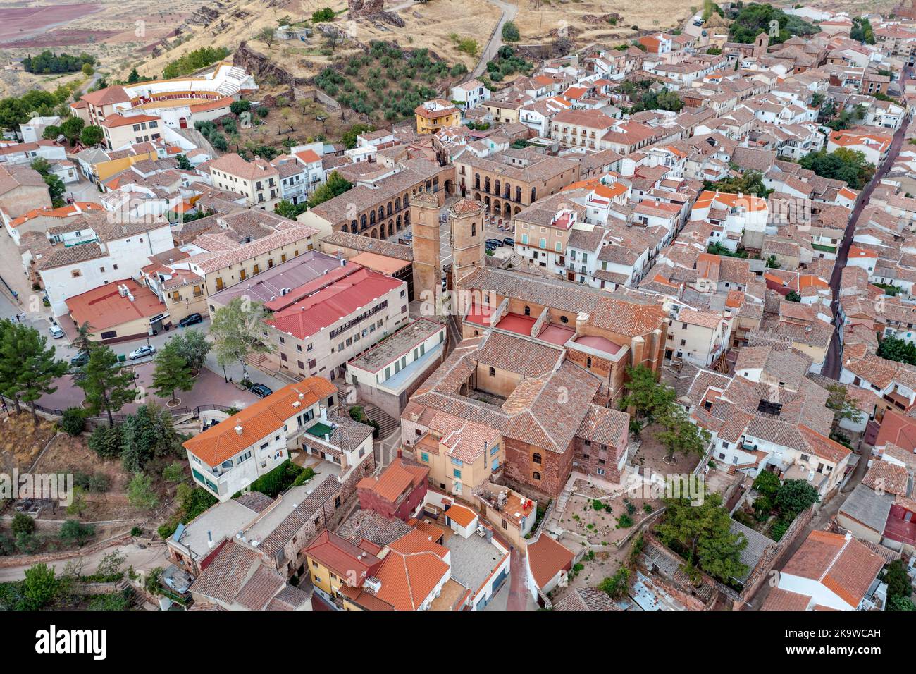 RenaissanceSquare in Alcaraz called Plaza Mayor with the Tardon and the ...