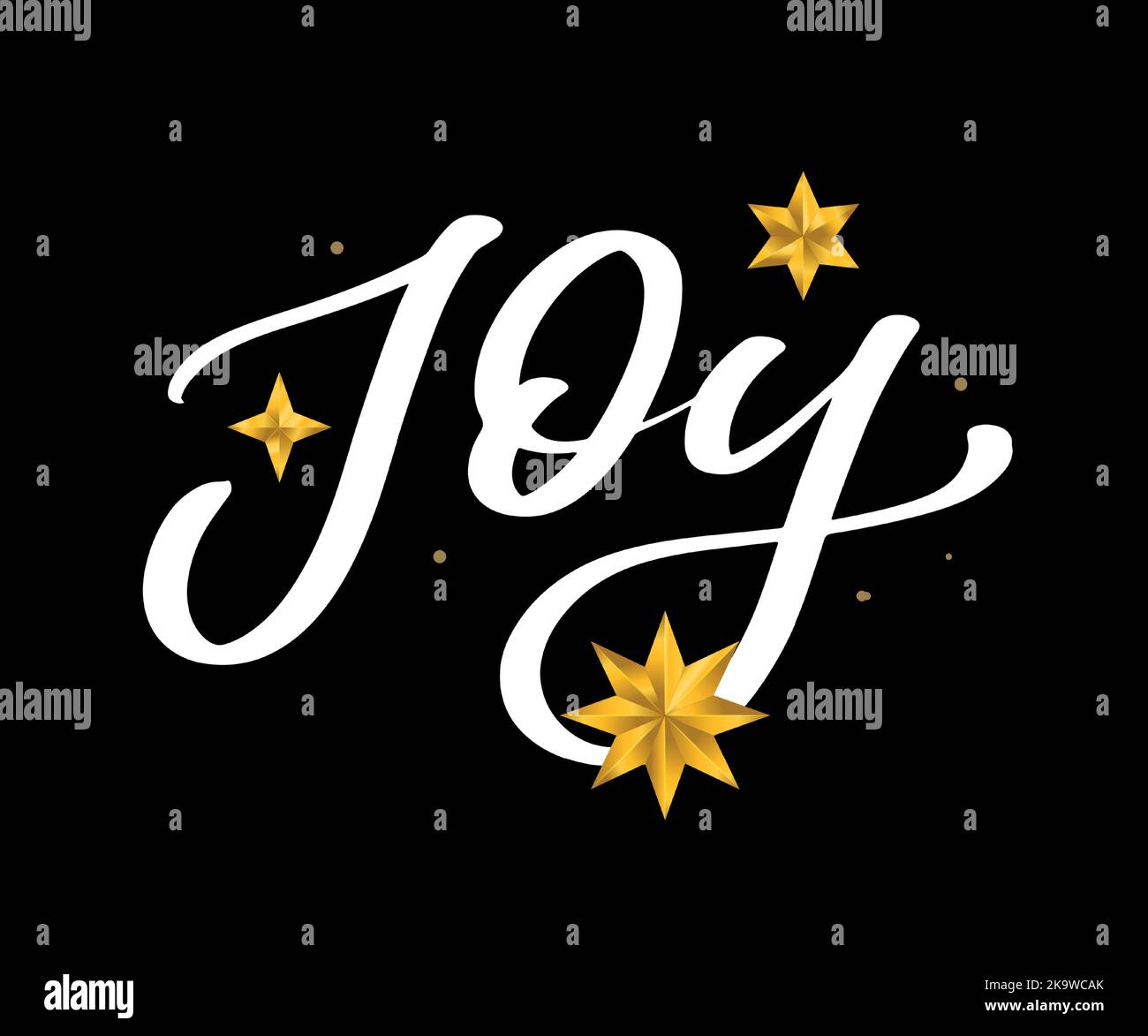 Joy text vector written with an elegant typography Stock Vector Image ...