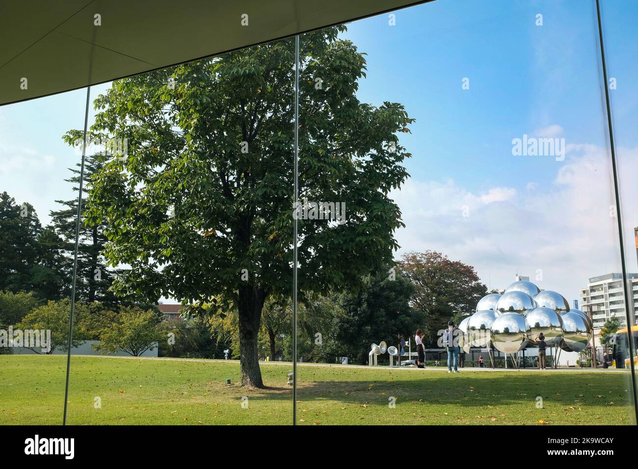 "Maru" artwork as seen from the 21st Century Museum of Contemporary Art ...