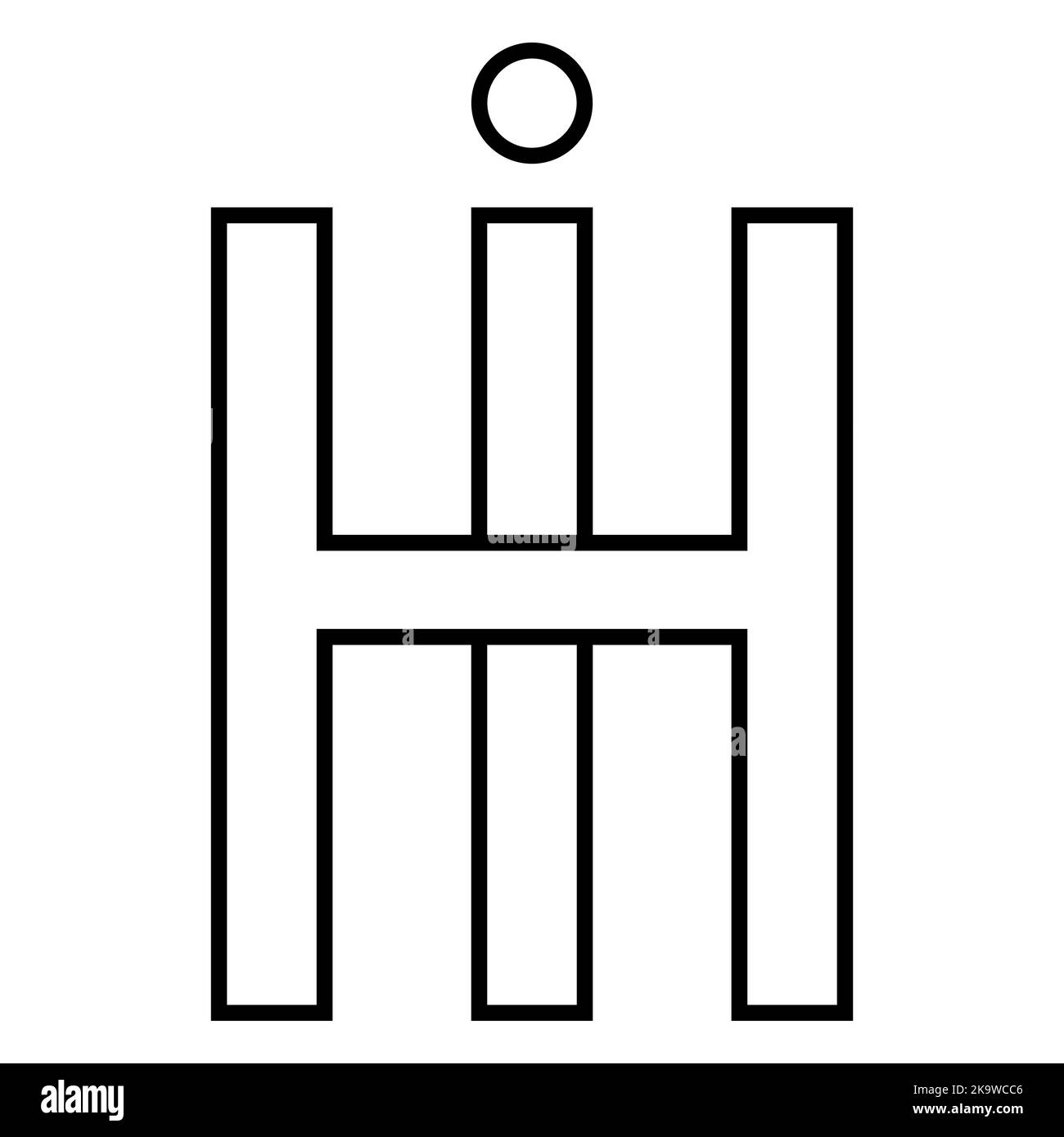 Hi letter logo design Cut Out Stock Images & Pictures - Alamy