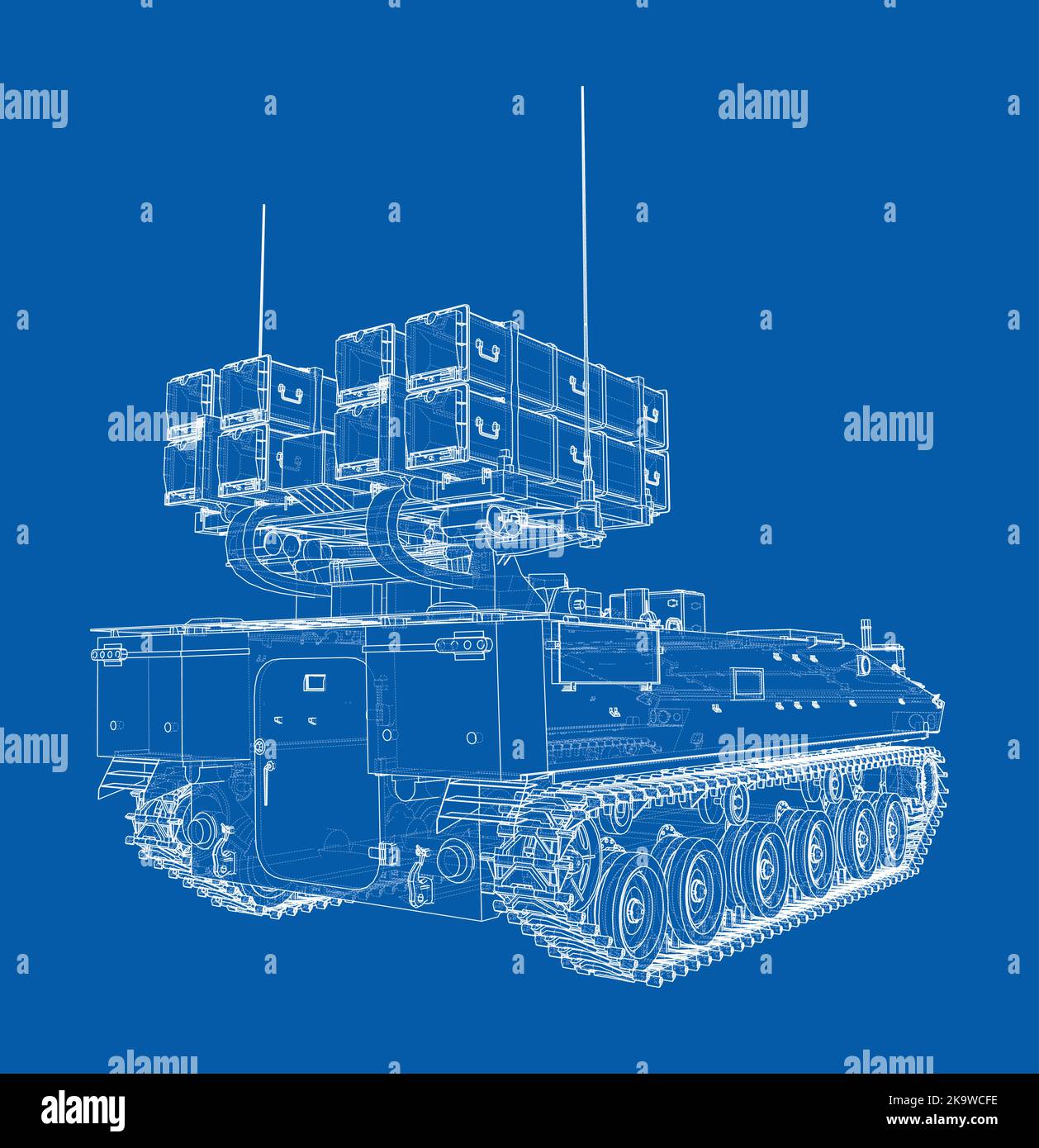 Military track missle system. Vector Stock Vector Image & Art - Alamy