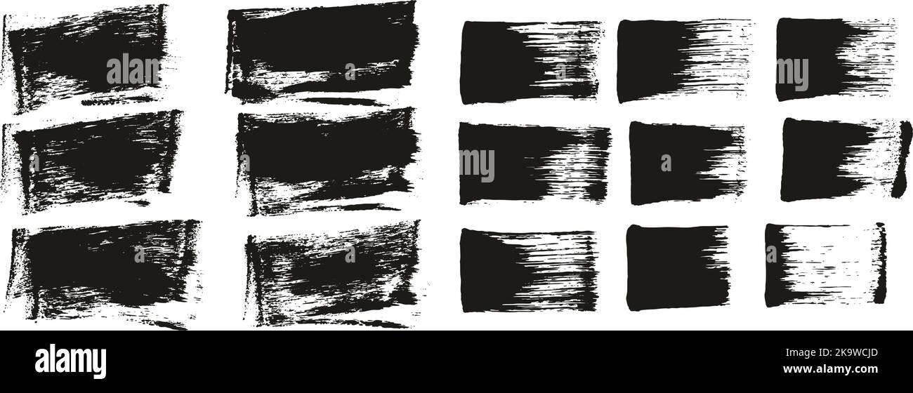 Flat Sponge Thick Artist Brush Short Background & Straight Lines Mix ...