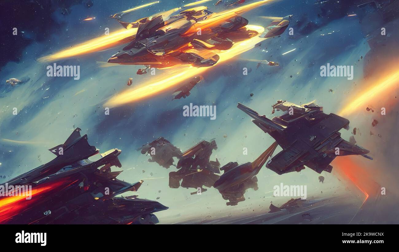 Space station explosion scene hi-res stock photography and images - Alamy