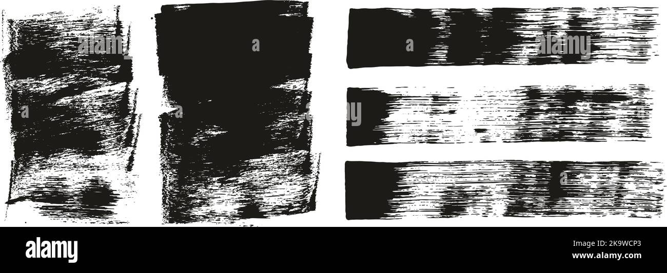 Flat Sponge Thick Artist Brush Short Background & Straight Lines Mix ...