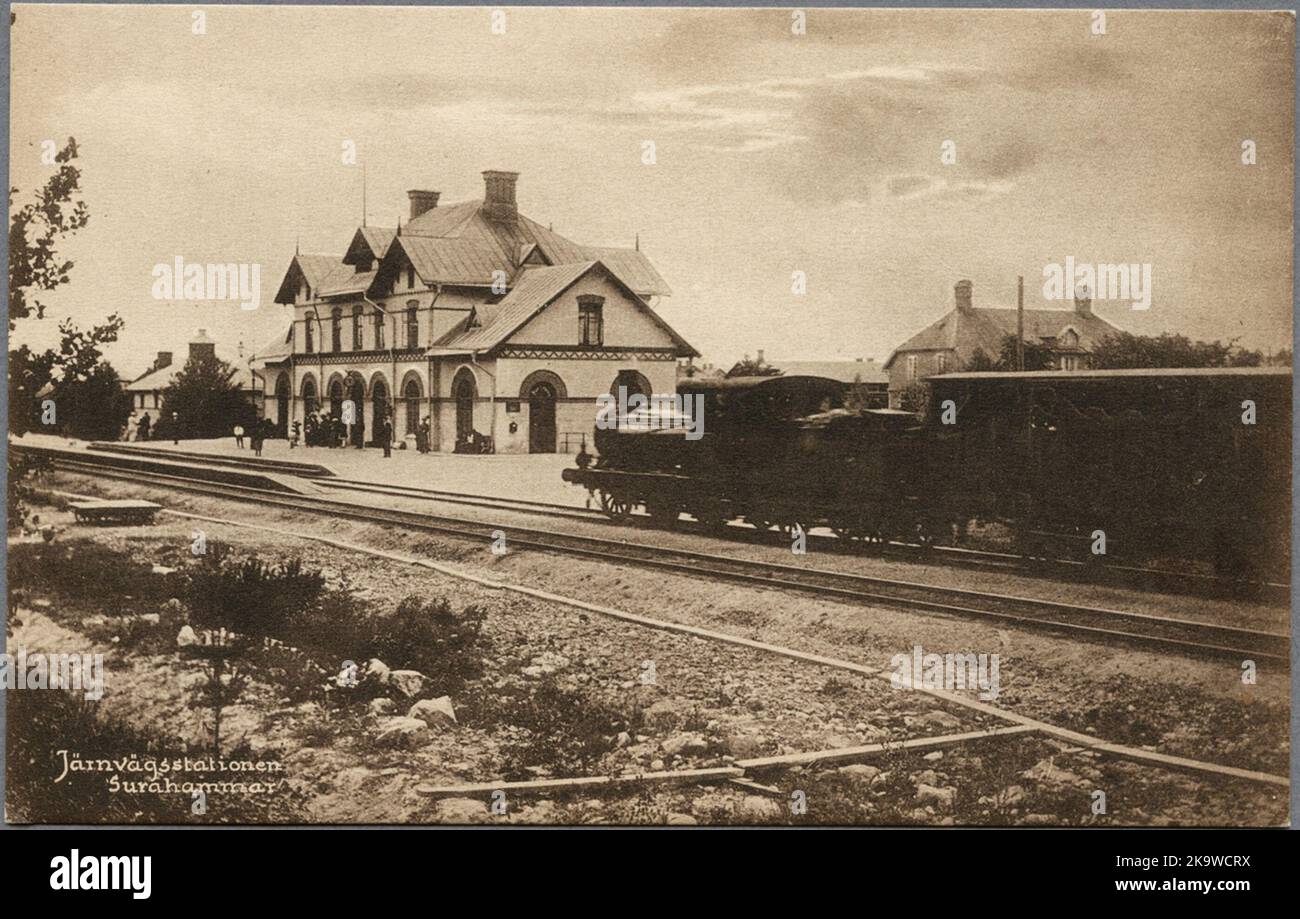 Surahammar Railway Station Stock Photo - Alamy