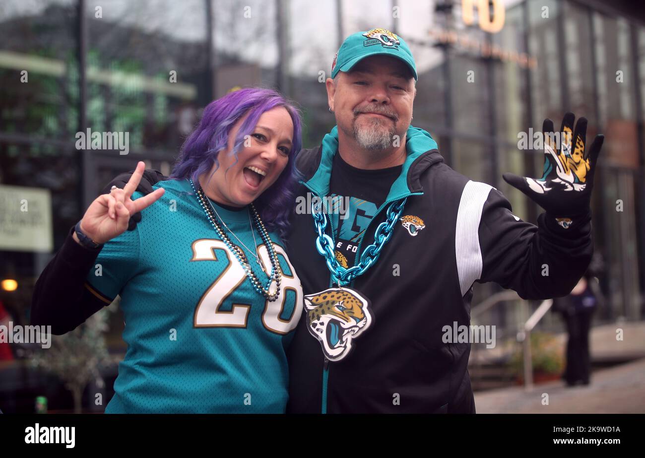 Jacksonville Jaguars fans ahead of the NFL International match at ...