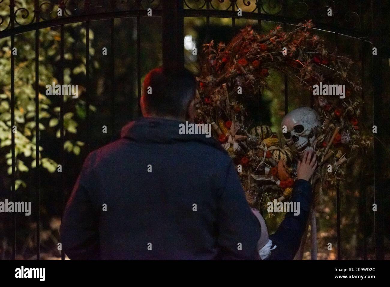 A house decorated with themes from the movie character of Freddy ...