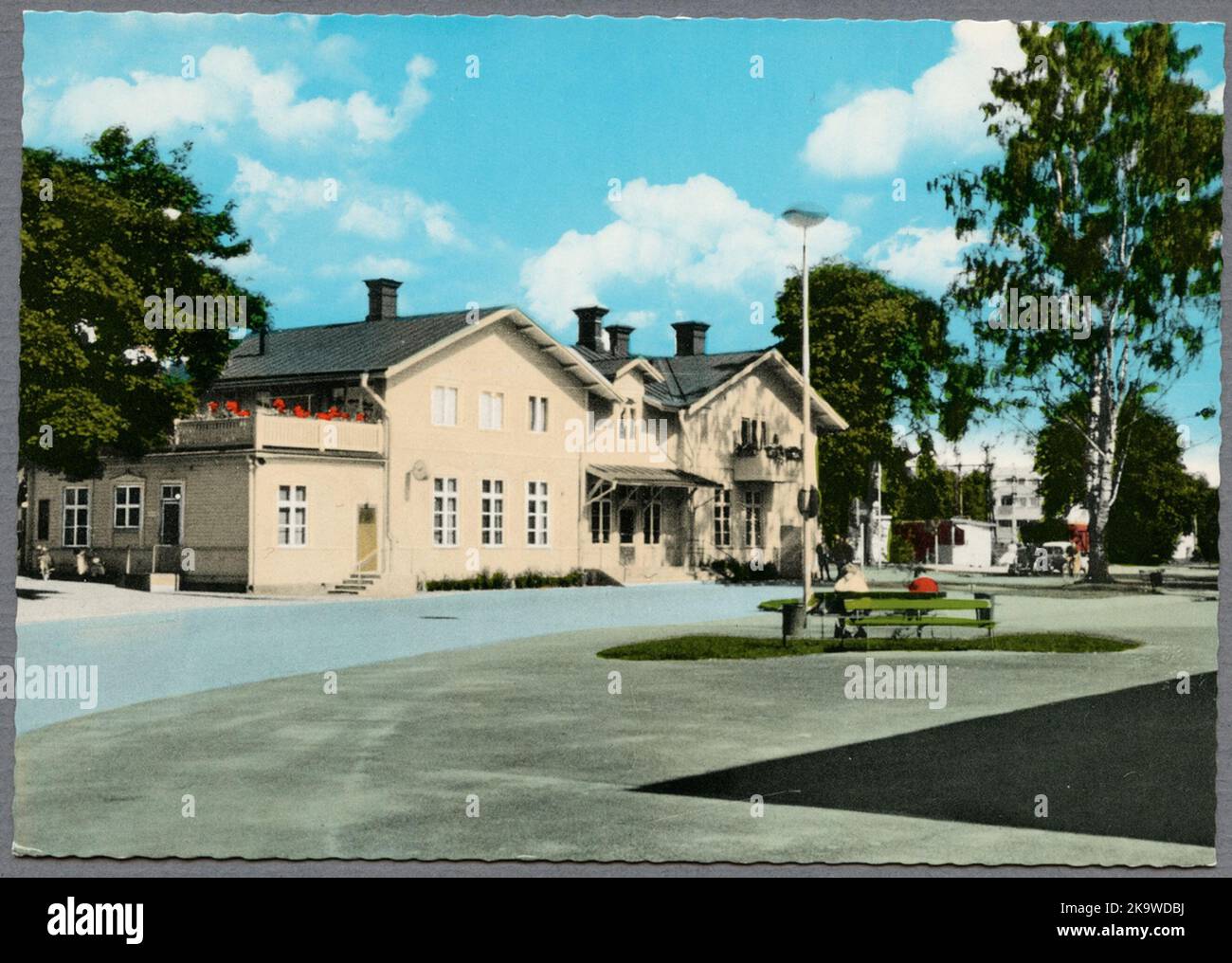 The railway station in Tierp Stock Photo - Alamy