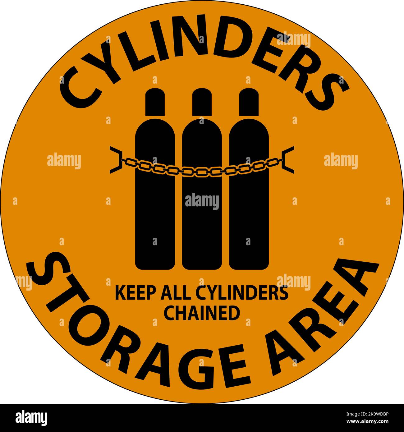 Danger gas cylinder storage area hi-res stock photography and images ...