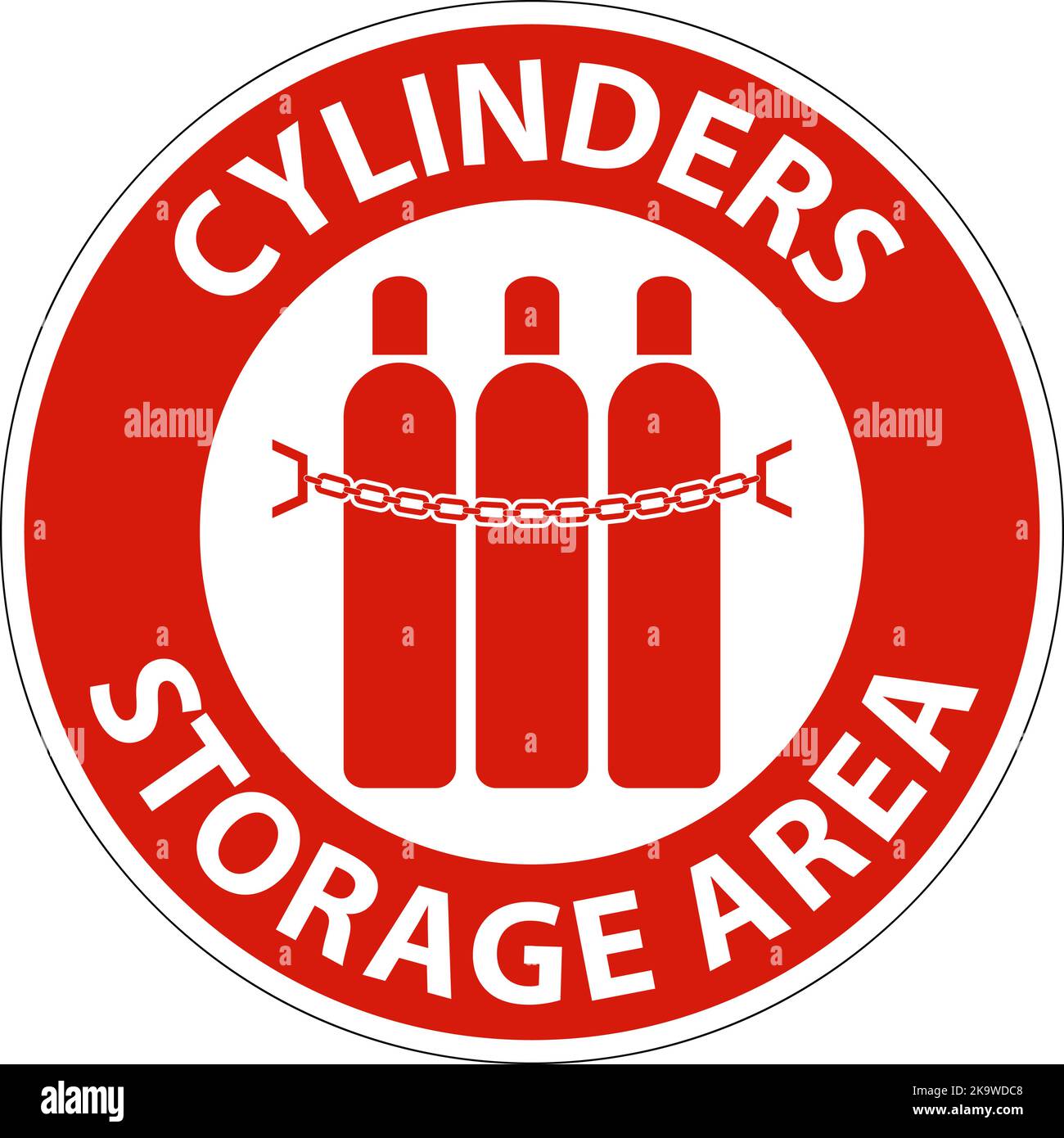 Danger gas cylinder storage area hi-res stock photography and images ...