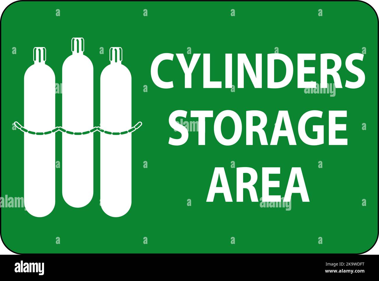 Cylinder Storage Sign Cylinder Storage Area Stock Vector Image & Art ...