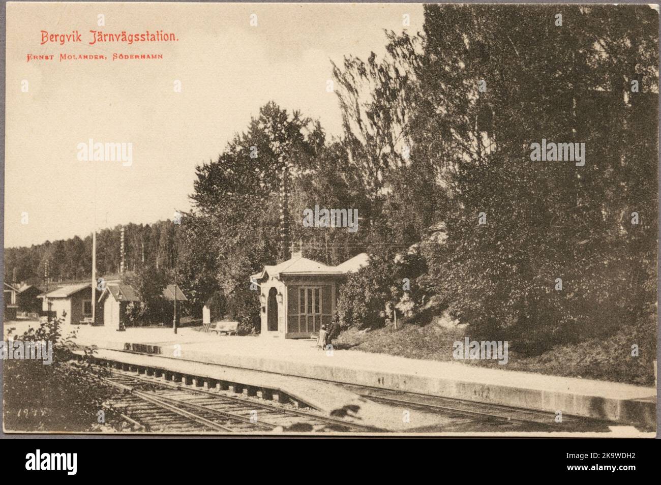 Bergvik Railway Station Stock Photo - Alamy